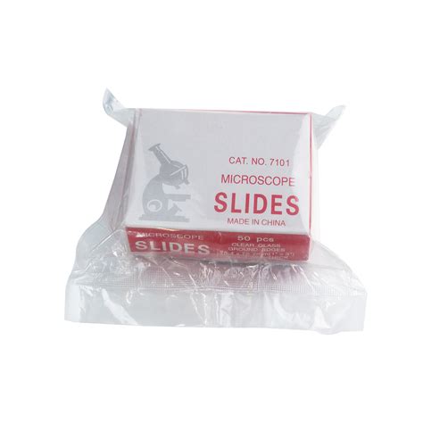 7101 Chemical Laboratory Use Polished Edges Prepared Microscope Glass Slides Microscope