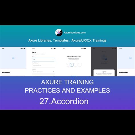 Axure Tutorial Practices And Examples 27 Accordion Axureboutique