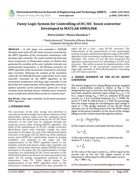 Irjetfuzzylogicsystemforcontrolling 1 Pdf Electronics