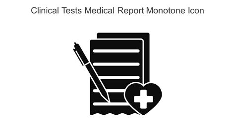 Clinical Tests Medical Report Monotone Icon In Powerpoint Pptx Png And Editable Eps Format Ppt