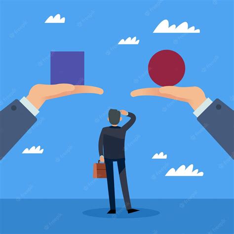 Premium Vector Choice Providing An Opportunity Businessman Chooses