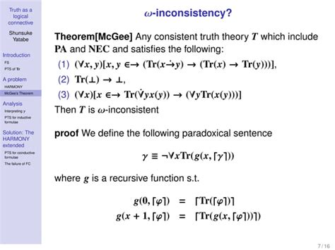 Truth As A Logical Connective Ppt