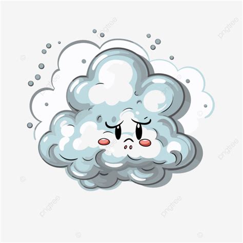 구름 배경 귀여운 표정 벡터 일러스트 만화와 스티커 클립 아트 흰 구름 상표 클립 아트 Png 일러스트 및 벡터 에 대한 무료 다운로드 Pngtree