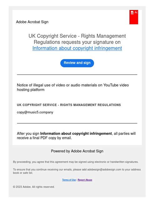 2023 01 20 Scam Warning The Uk Copyright Service