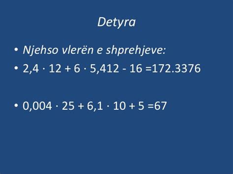 Shumëzimi I Numrave Dhjetorë