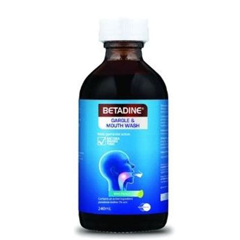 Betadine Gargle And Mouthwash 240ml Shopee Malaysia