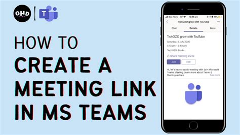 How To Create Link To Join Microsoft Teams Meeting Ms Teams How To