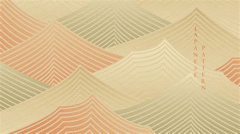 Japanese Background With Geometric Pattern Vector Abstract Art Banner