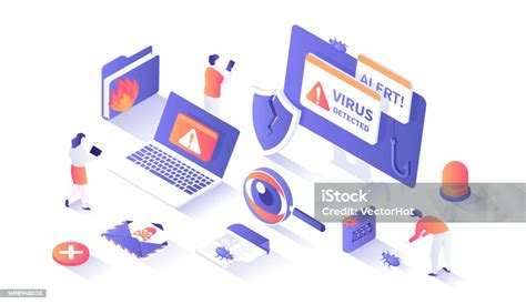 Computer Viruses Errors Detected Alert Messages Bugs Open Lock Infected
