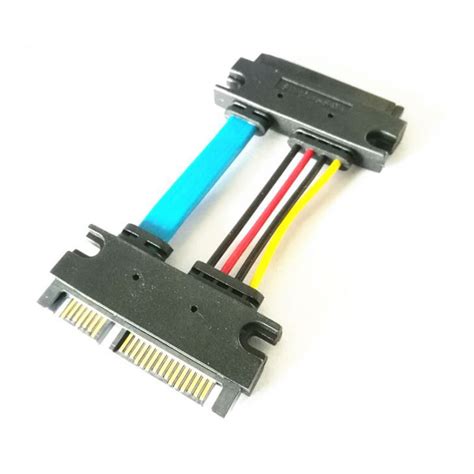 China 22 Pin 7 15 Sata Male To Female Data And Power Combo Extension Cable Slimline Sata