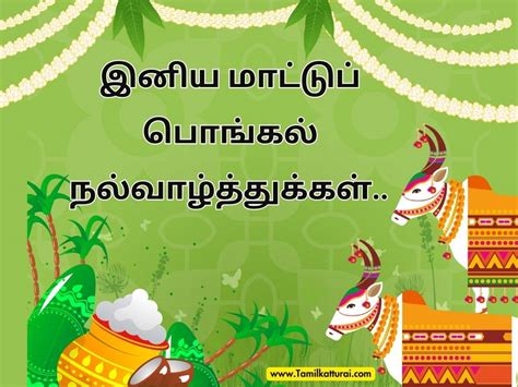 மாட்டு பொங்கல் வாழ்த்துக்கள் 2025 Mattu Pongal Wishes In Tamil