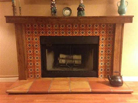 Images Pictures And Ideas For Mexican Style Fireplaces Mexican Tile