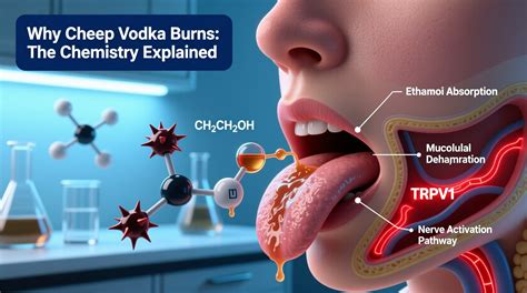 Why Does Cheap Vodka Leave A Burning Sensation Chemistry Explained