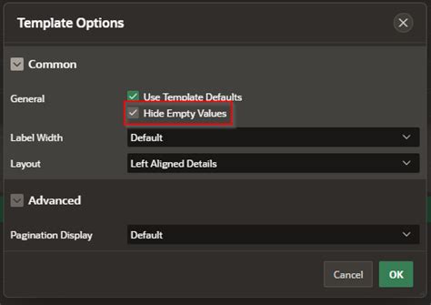 Classic Report Issue With Value Attribute Pairs Column Template In