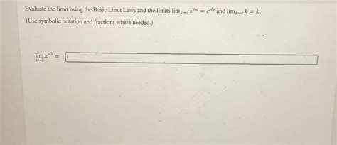 Solved Use Symbolic Notation And Fractions Where