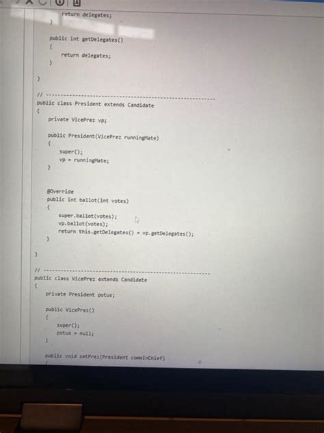 Solved Question 12 Consider The Following Java Classes