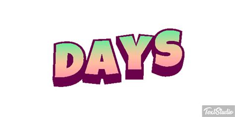 Days Word Animated  Logo Designs