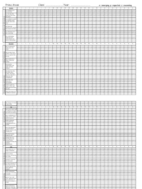 2012 Individual And Whole Class Assessment Grid Master Excel 97 03 Version Pdf Behavior