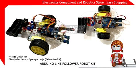 Jual Arduino Line Follower Robot Kit