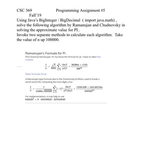 Solved Csc 369 Programming Assignment 5 Fall 19 Using