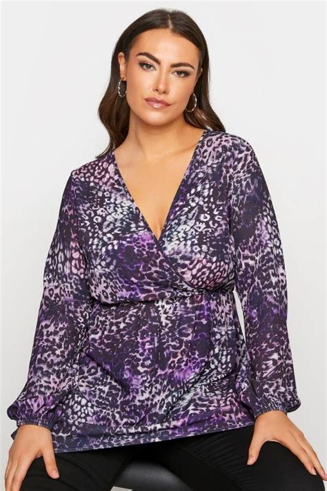 Plus Size Wrap Tops Wrap Around Tops Yours Clothing