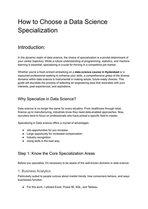 Ppt How To Choose A Data Science Specialization Powerpoint Presentation Id 14243393