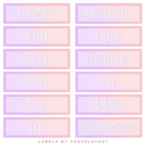 Notebook Label Template 10 Examples Of Professional Templates Ideas