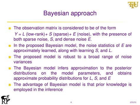 Ppt Bayesian Robust Principal Component Analysis Powerpoint Presentation Id 689324
