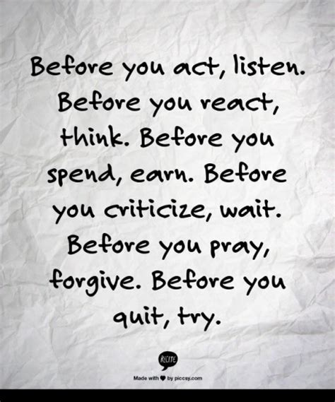 Think Before You React Quotes Quotesgram Think Before You React Quotes Quotesgram