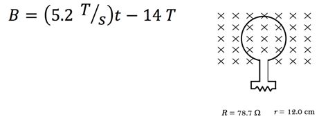 Solved The Magnetic Field Through The Loop Shown Below Chegg Com