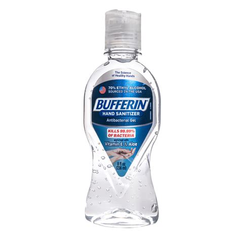 Bufferin Hand Sanitizer 70 Alcohol En Gel Gennoma Lab 8oz