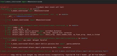 Numpy Ndarray Size Changed Issue 18 Joshlk K Means Constrained