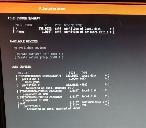 System Installation Error While Installing Ubuntu Server Due To RAID