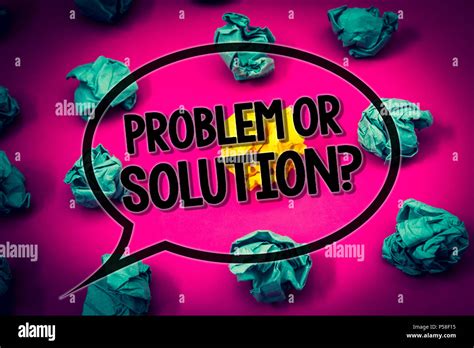 Handwriting Text Problem Or Solution Question Concept Meaning Think Solve Analysis Solving