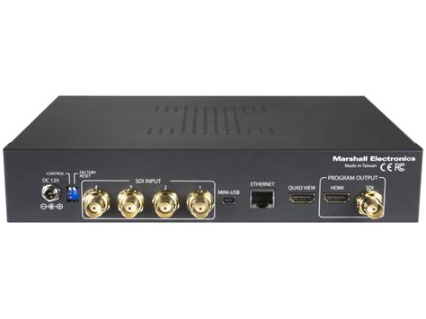 Marshall VSW Input Seamless G HDSDI Switcher With Quadview TEquipment