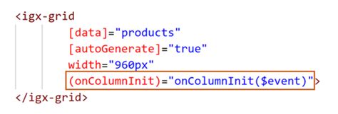 Working With Auto Generated Columns In The Ignite Ui For Angular Grid Infragistics Blog
