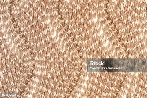 니트 질감 파도 패턴 배경입니다 모직 브라운 원단을 닫습니다 레이아웃에 대 한 기초 0명에 대한 스톡 사진 및 기타 이미지 0명 갈색 겨울 Istock