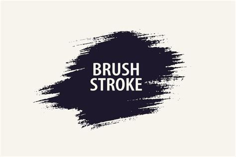 브러시 스트로크 손으로 그린 Grunge 텍스처 배경 프리미엄 벡터