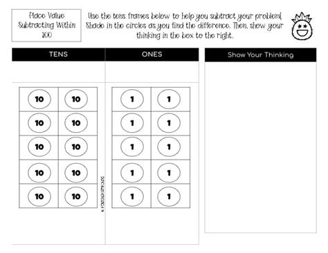 Subtraction Using Tens Frames By Molding Math Minds Tpt