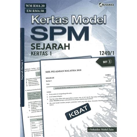 Kertas Model Spm Sejarah Beecost