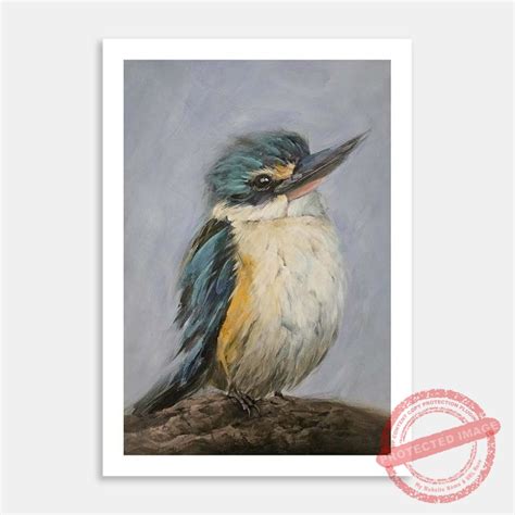 Kingfisher Art Print By Sandy Burdon Art Collective