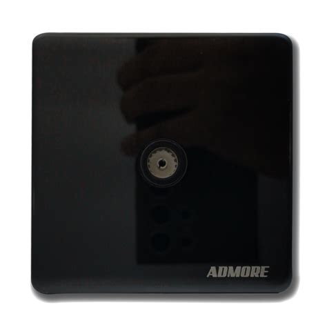 AB432 1 Gang TV Socket Non Isolated Black Nickle Admore