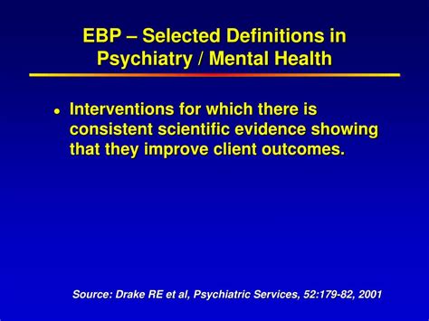 Ppt Update On Evidence Based Practices In Iowas Public Mental Health System Powerpoint