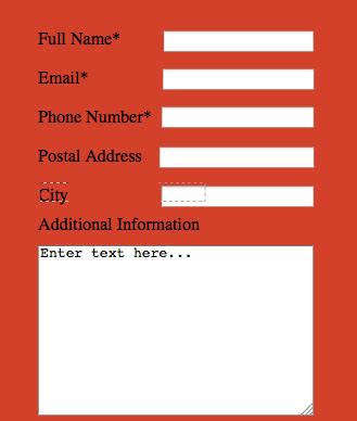 Css Html Form Align Input Boxes Stack Overflow