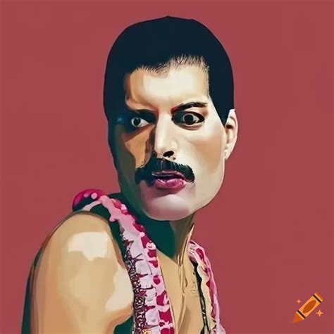 Freddie Mercury On Craiyon