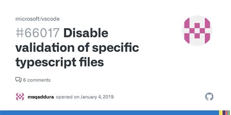 Disable Validation Of Specific Typescript Files · Issue 66017