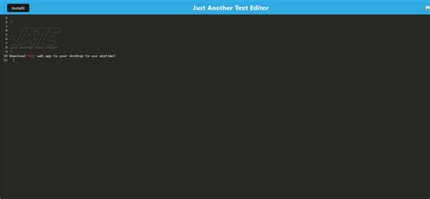 GitHub OrcunSarmis Text Editor PWA