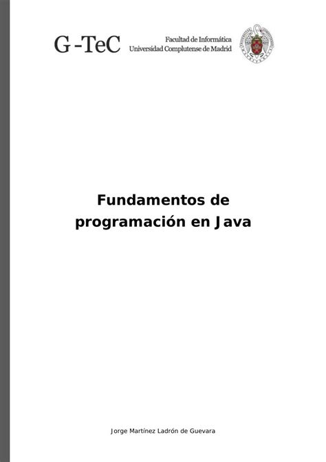 pdf de programación fundamentos de programación en java