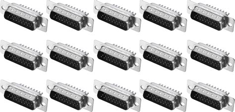 Amazon Com Uxcell D Sub Connector DB Male Socket Pin Row Male Serial Port Terminal