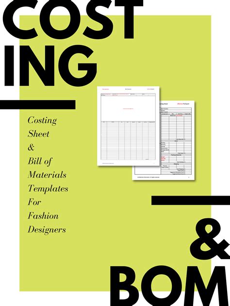 build of materials excel template